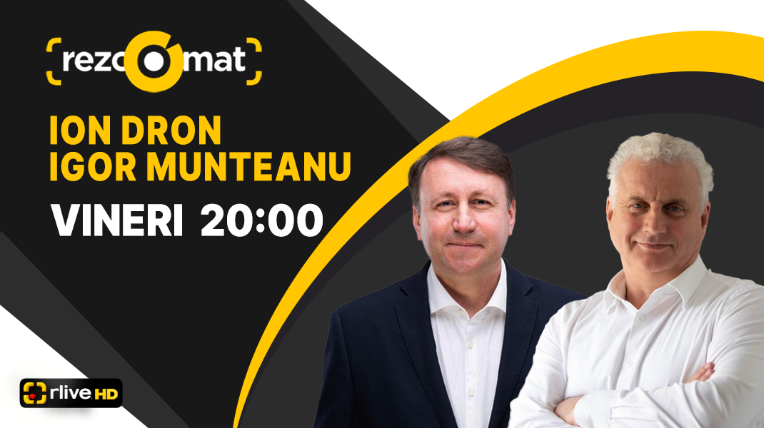 RLIVE! Actualitatea politică, în dezbateri la RliveTV! Igor Munteanu și Ion Dron – invitații ...