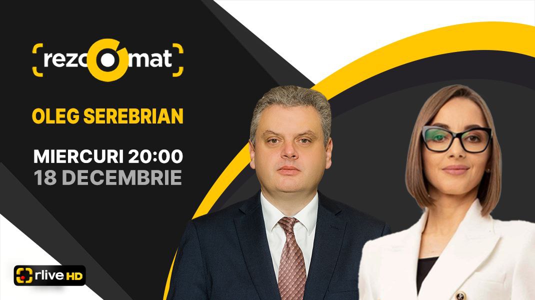 RLIVE! Vicepremierul pentru Reintegrare, Oleg Serebrian, este invitatul emisiunii Rezoomat ...