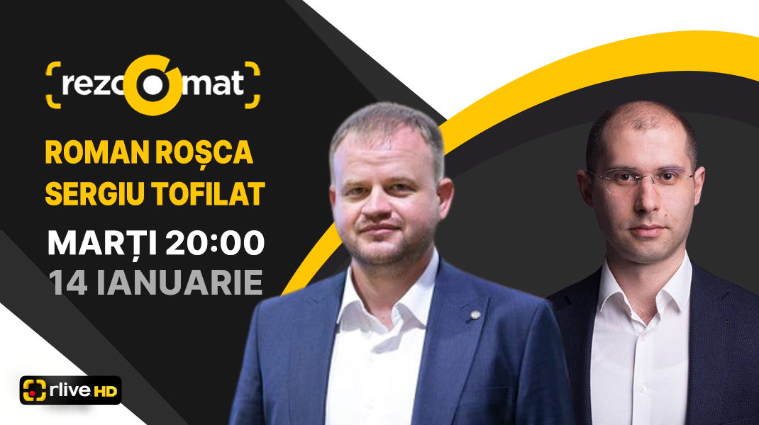 RLIVE! Roman Roșca și Sergiu Tofilat – invitații emisiunii Rezoomat ...