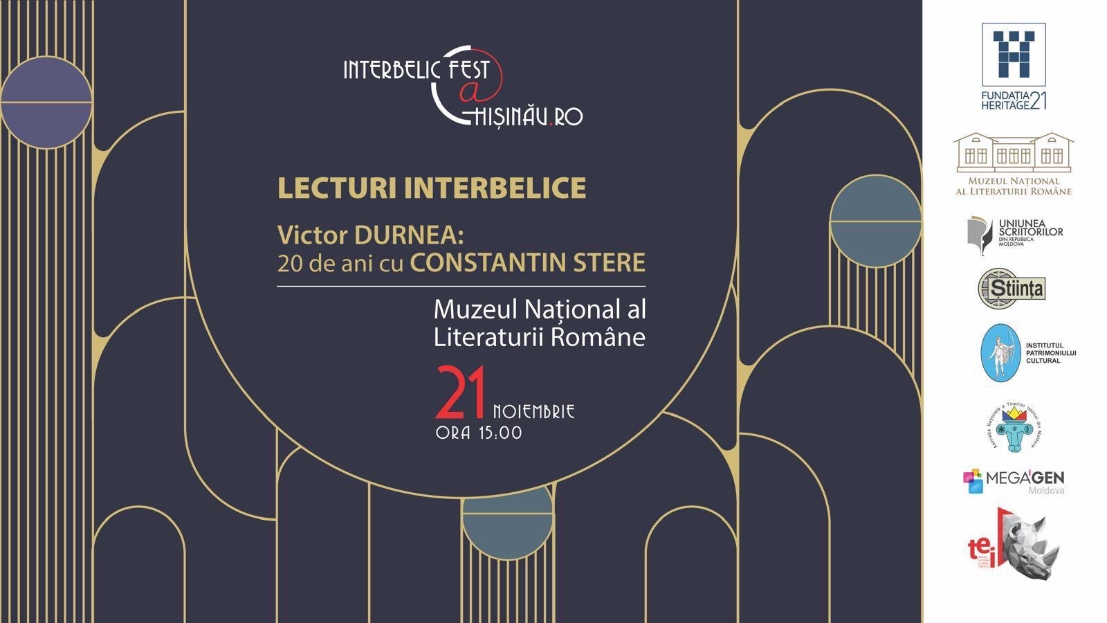 RLIVE! Lecturi Interbelice – Victor Durnea: „20 de ani cu Constantin ...
